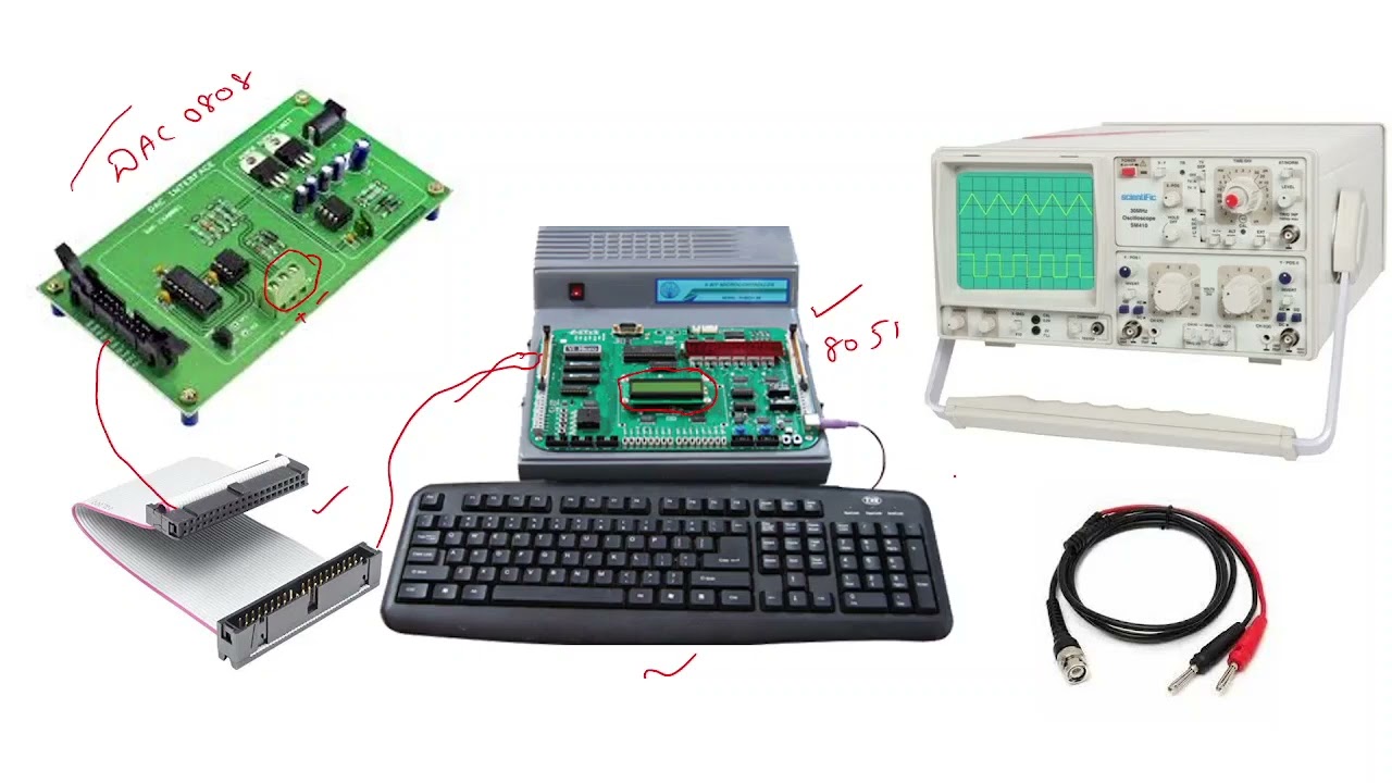 DAC INTERFACE USING 8051