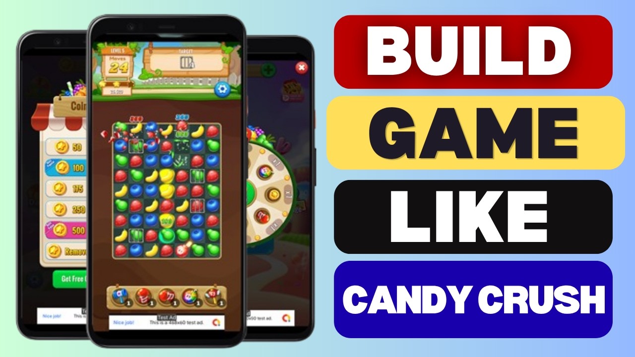 How to make a game like candy crush | Make candy crush game unity | Create a game like candy crush