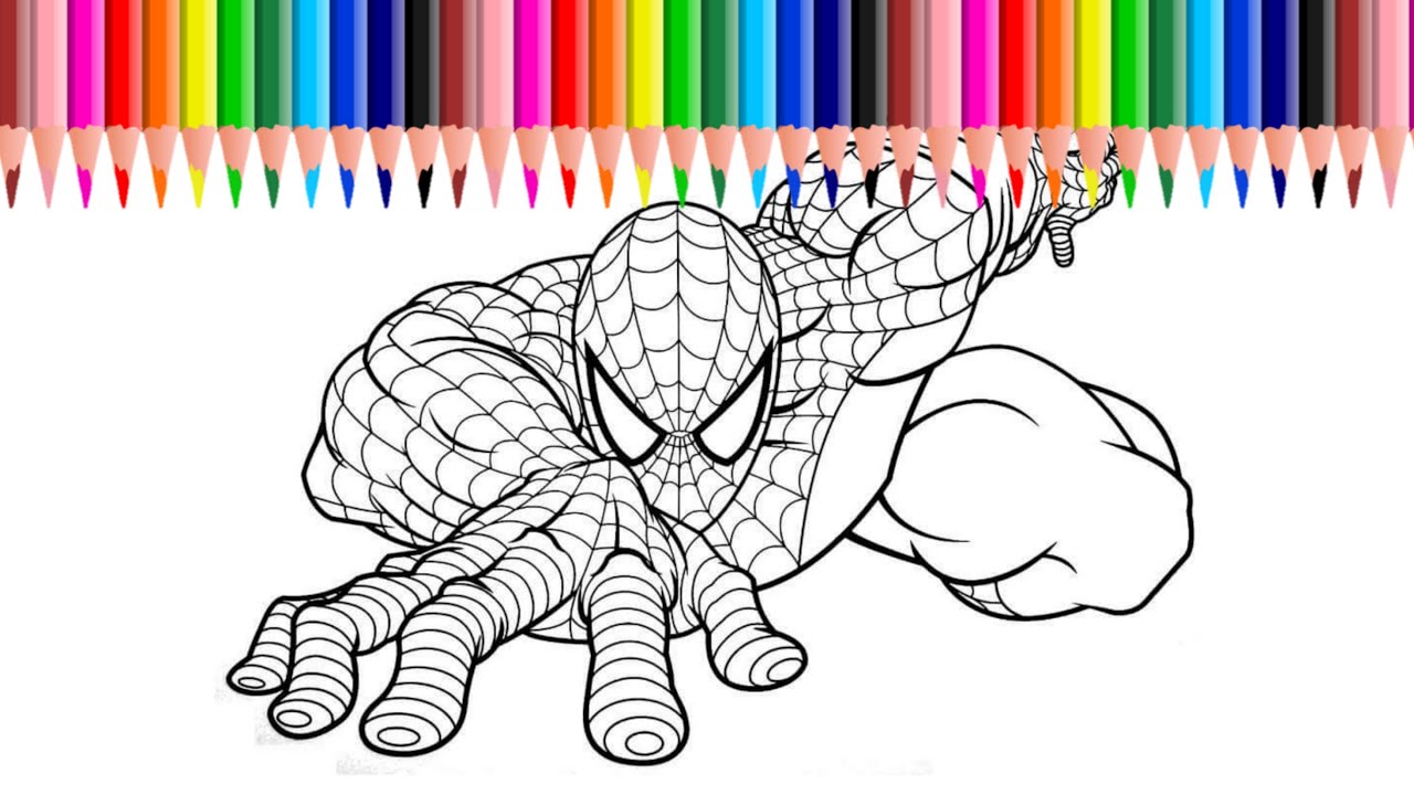 SPIDERMAN COLORING PAGES |FOR KIDS| *With Colored Markers