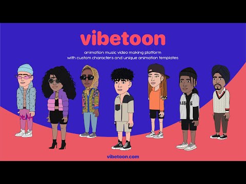 VIBETOON - Create your own characters and make animated music videos online