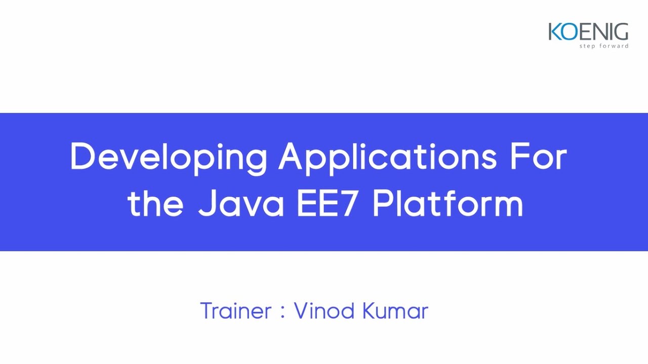 Developing applications for the java EE7 Platform