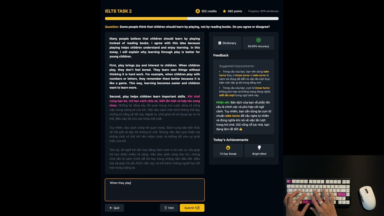 Study with me | Practice Vietnamese-to-English translation with me | No talking