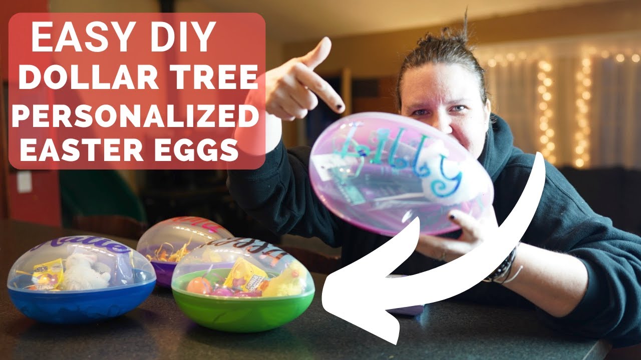 Easter Crafting Made Easy: Dollar Tree Personalized Easter Egg in Minutes