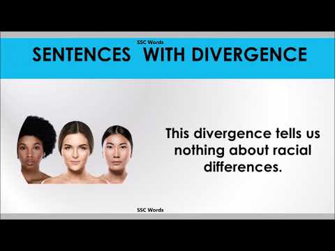 Divergence word - Improve English - Meaning and 5 sentences - GRE / CAT / GMAT - SSC Words