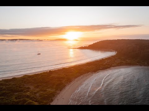 Foggy Sunrise from Broulee, South Coast NSW Australia
