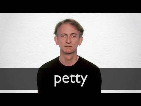 How to pronounce PETTY in British English