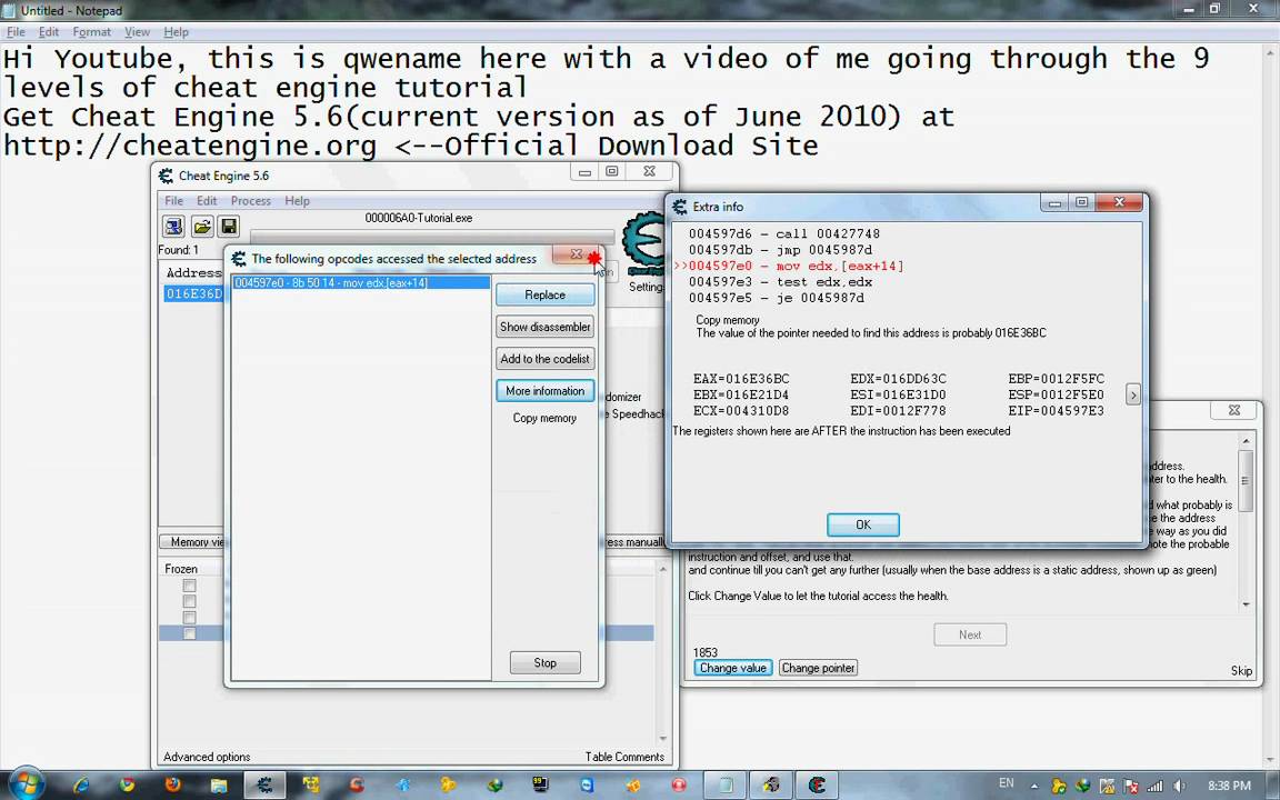 Cheat Engine Tutorial All 9 steps