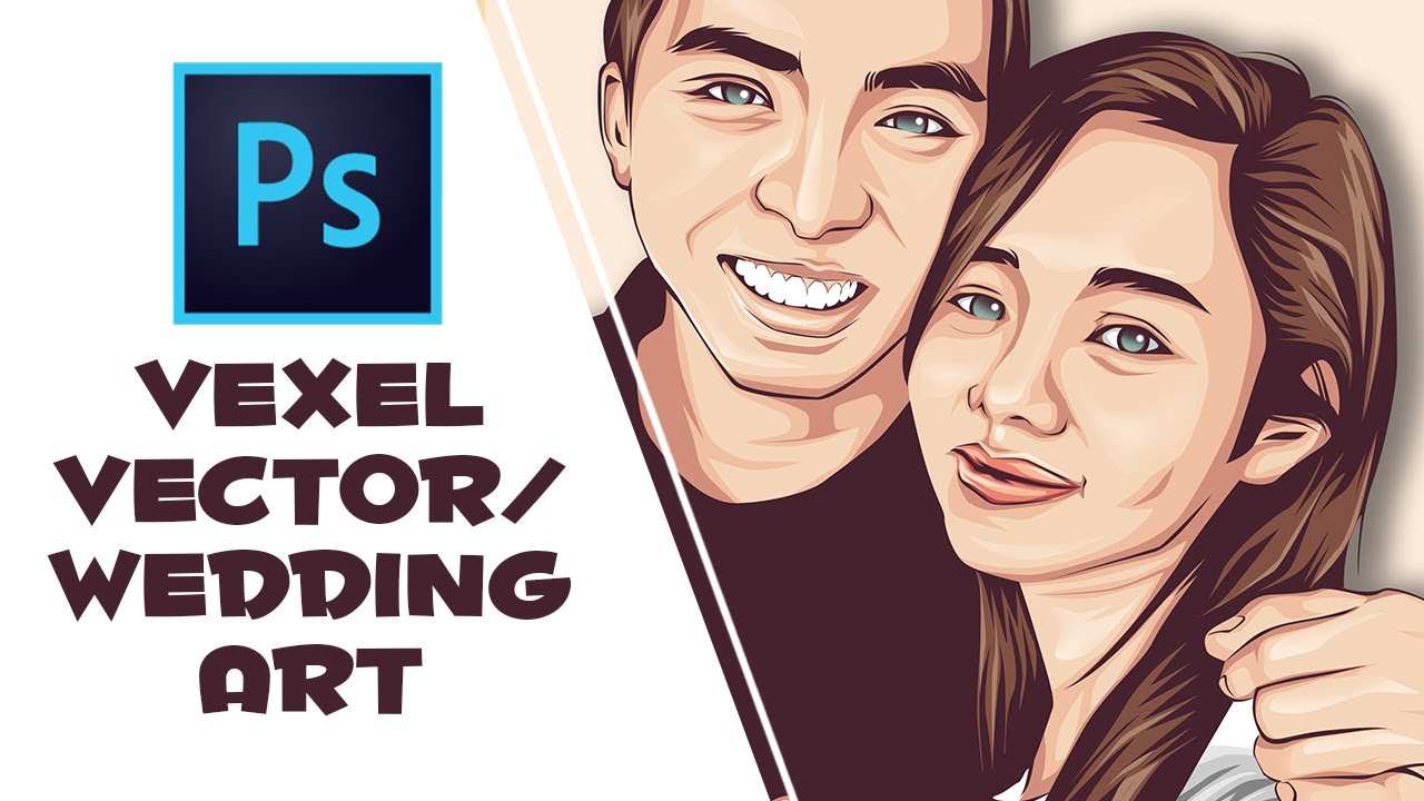 Cartoon Effect / Vexel Art / Vector Art - Lilibeth And Bryner | Wedding Art Present