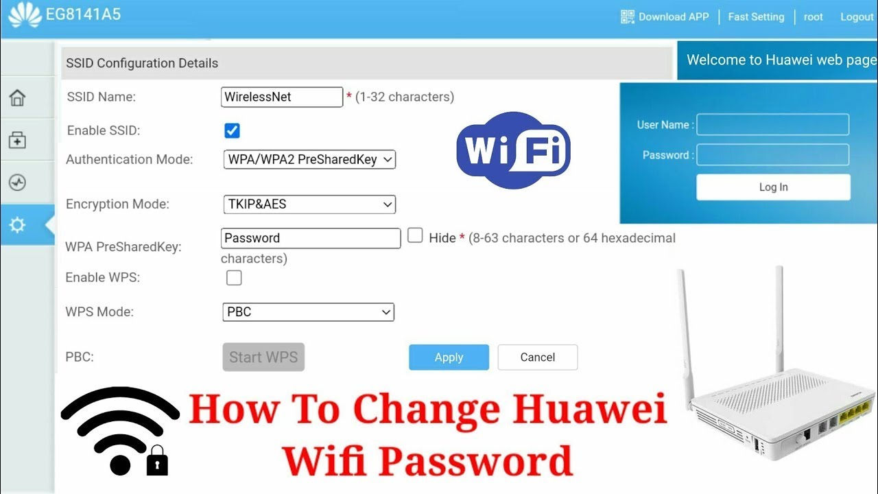 How To Change Huawei EG8141A5 Wifi Password | Huawei Wifi Password Change | Wifi Password Change 