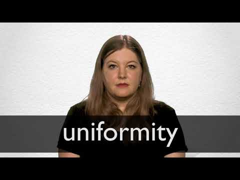 UNIFORMITY definition and meaning | Collins English Dictionary