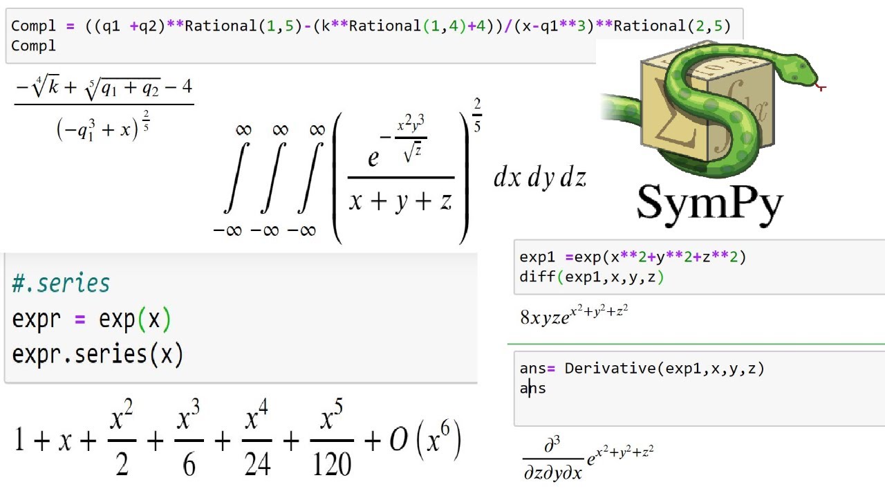 Full Introduction to Symbolic Computation in Python Using the SymPy Library