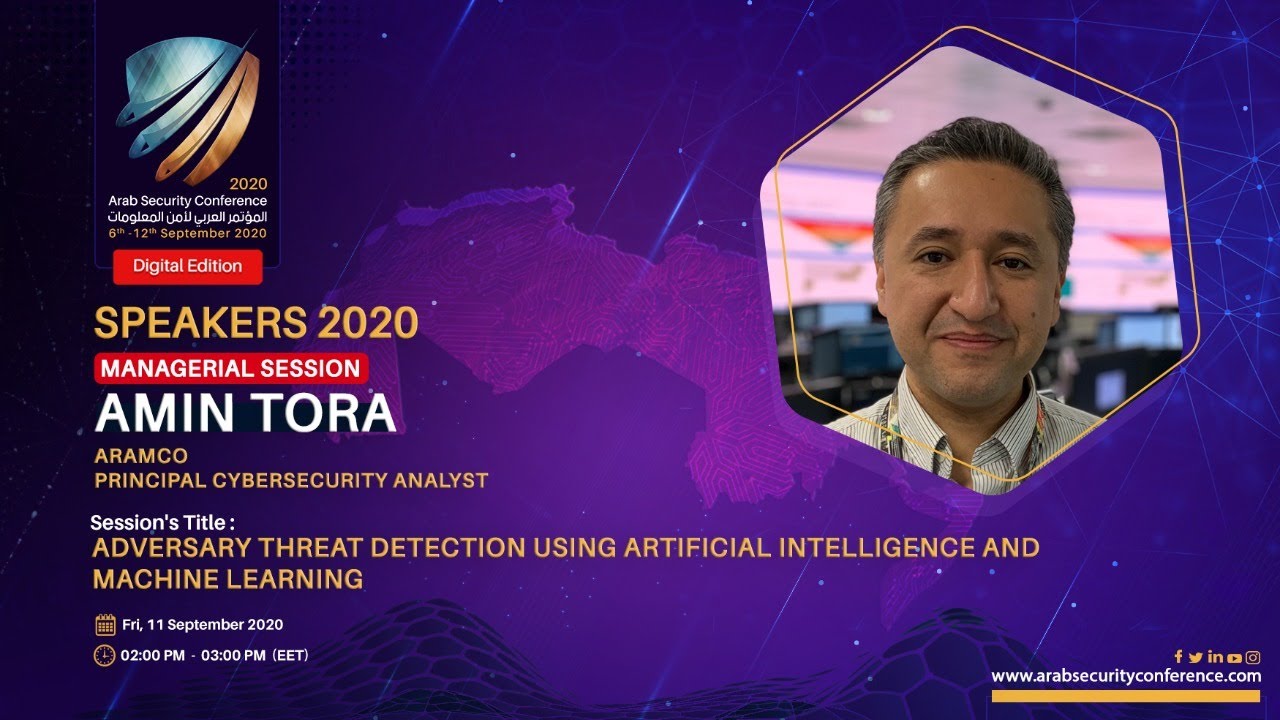 ASC2020 - Adversary Threat Detection Using Artificial Intelligence and Machine Learning  - Amin Tora