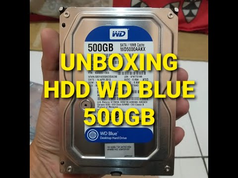 Unboxing HDD WD Blue 500GB
