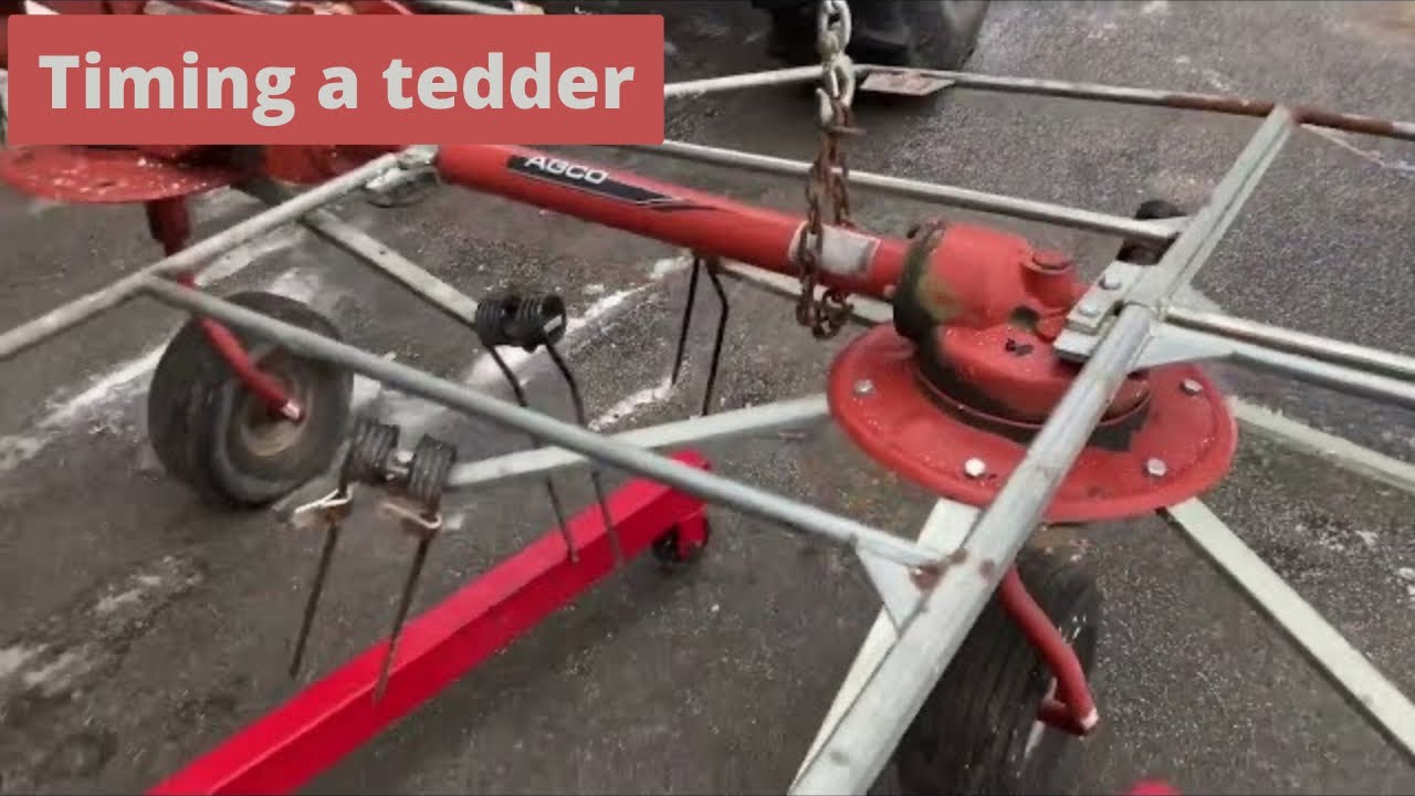 Timing a tedder