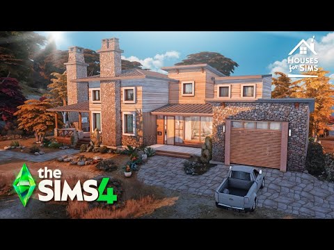 LUXURIOUS RUSTIC HOUSE - THE SIMS 4 - STOPMOTION - No CC