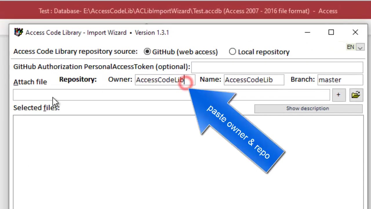 ACLib Import Wizard: Import Code from GitHub