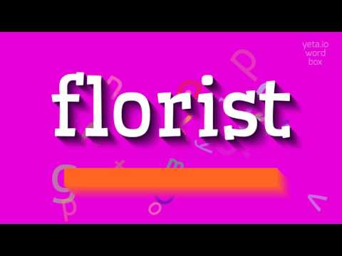 How to say "florist"! (High Quality Voices)