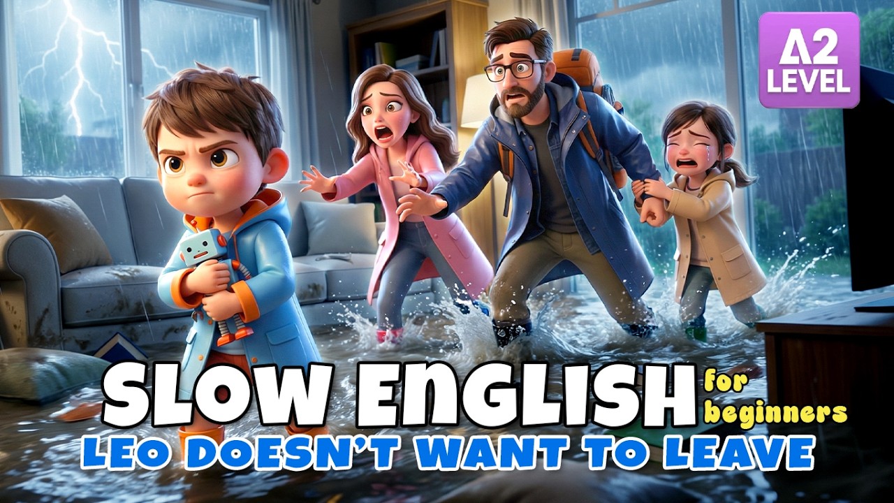 We Must Escape the Flood! | English Listening Story Compilation for Beginners (A1–A2 Level)