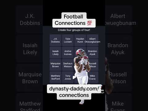 Football Connections 100 #footballshorts #nfl #football #fantasyfootball #nyt #connections #trivia