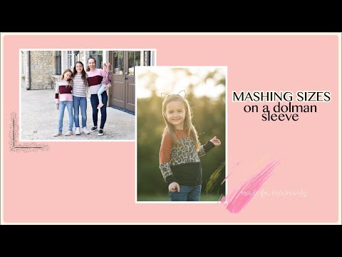 Mashing sizes on a dolman sleeve