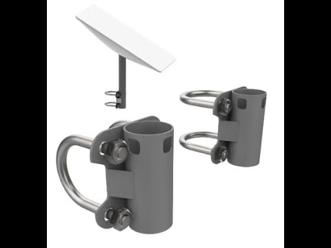 Universal Mount U-Bracket For Starlink V2 Dish, Roof Mast To Pole To Pipe Mounting Adapter 30-50mm