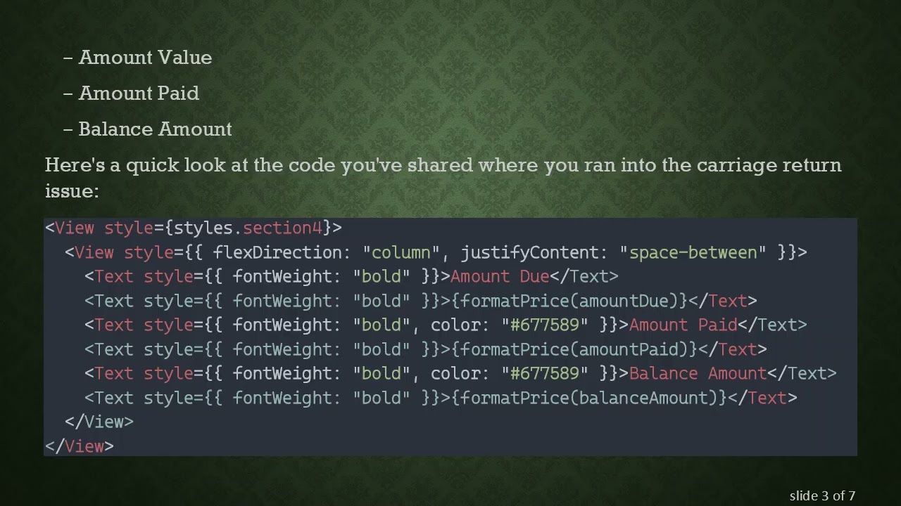 How to Insert a New Line Between Text Components in React Native