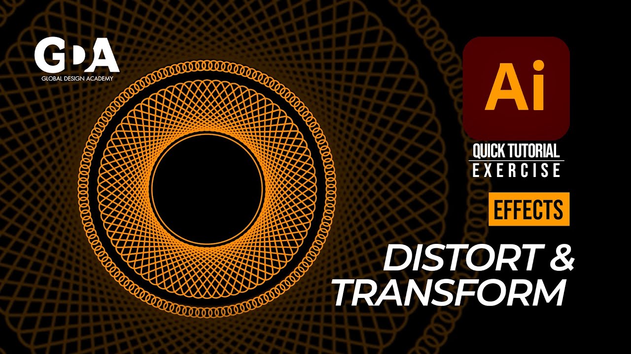 Orange Circle | Abstract Design | GDA | Adobe Illustrator