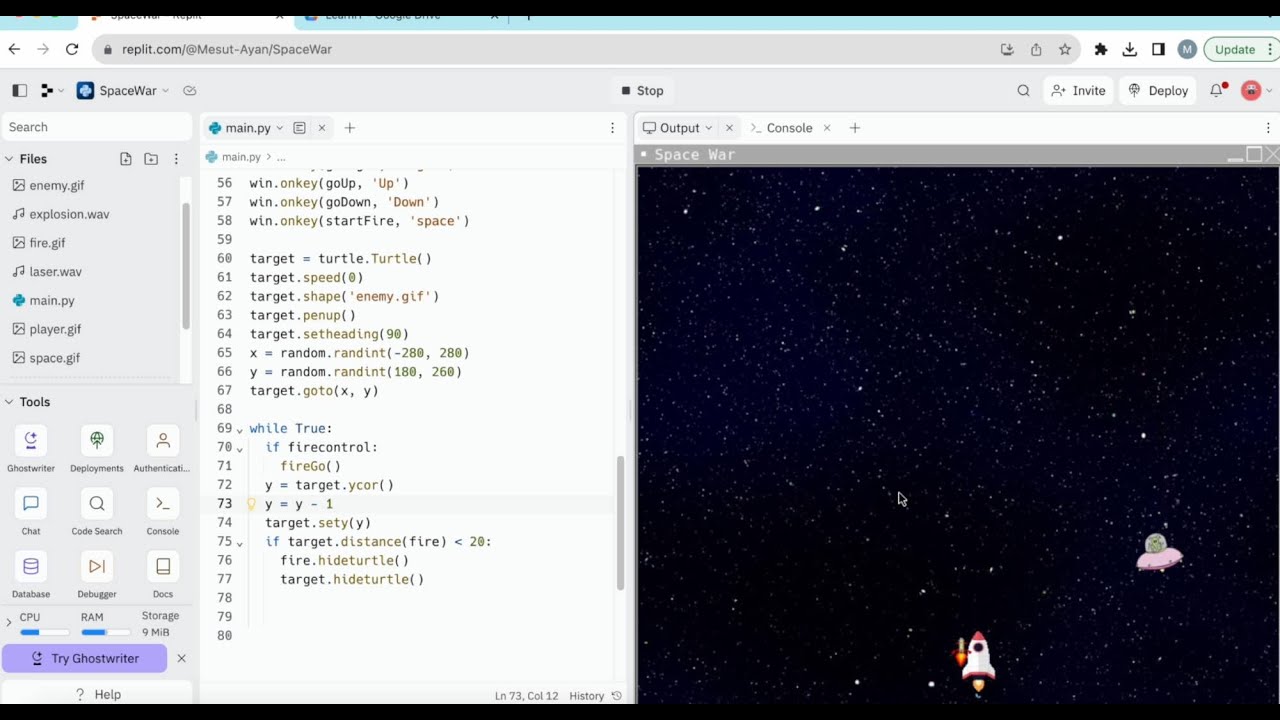 Python Turtle 4 - Space Invaders Game