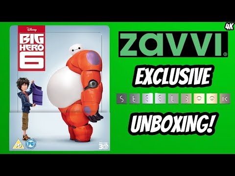 BIG HERO 6 NEW ART (Steelbook) Unboxing and Review With Commentary