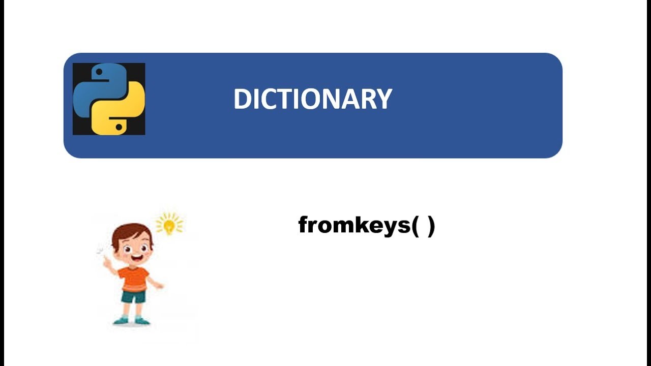 Python for Beginners Part-29 |  fromkeys() method in dictionary