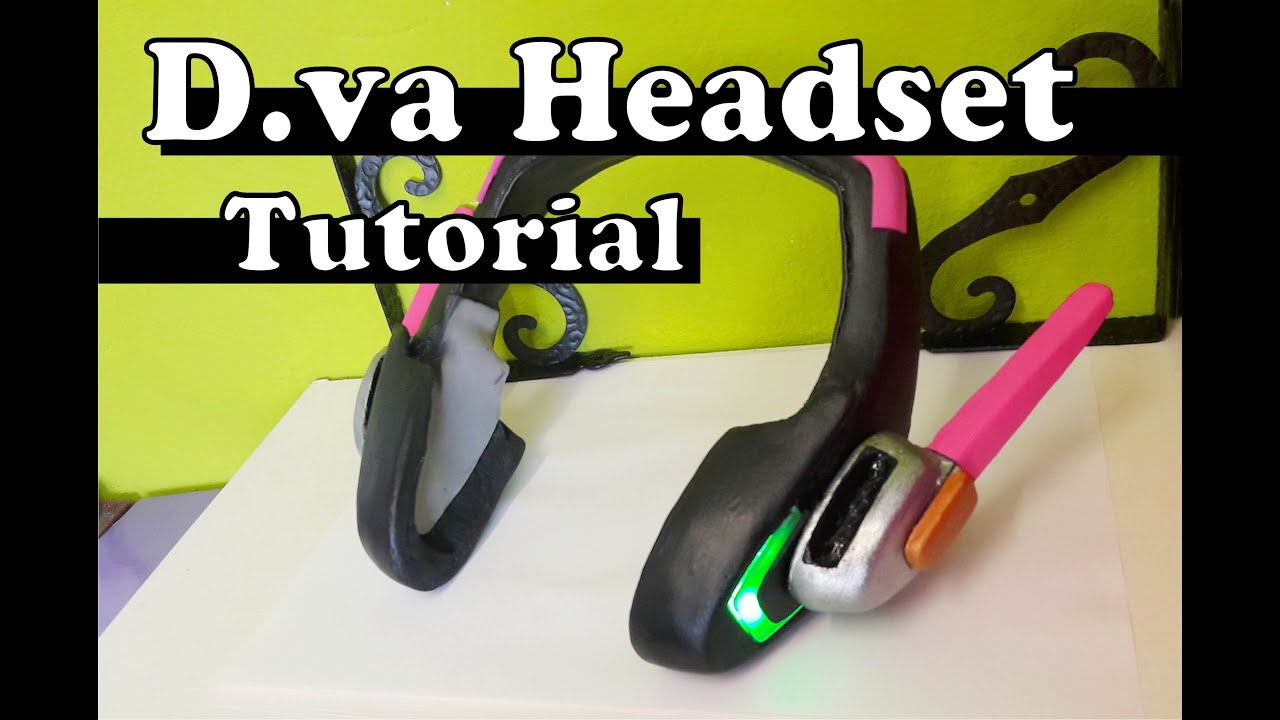''D.va Headset'' with LED's (FREE PATTERN) - Overwatch Cosplay Tutorial