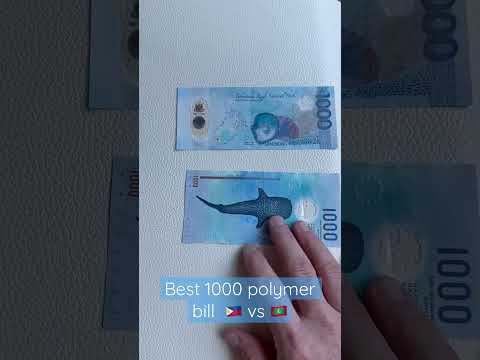 Battle of the polymer bill 🇵ğŸ‡vs🇲🇻 #philippines #maldives #peso #rufiyaa