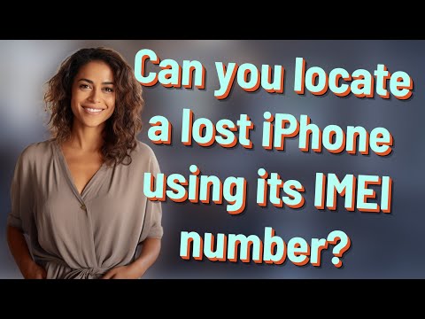 Can you locate a lost iPhone using its IMEI number?