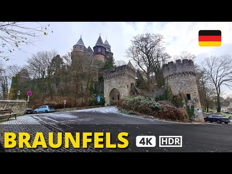 🏰 BRAUNFELS CASTLE - ROAD TRIP from Frankfurt Germany (in 4K HDR) 😍