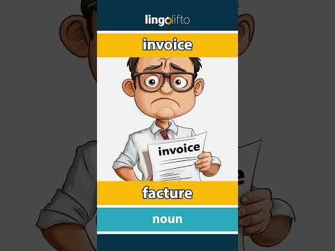 π¬π§π«π· invoice - facture : vocabulary builder : learn English : apprenons l'anglais