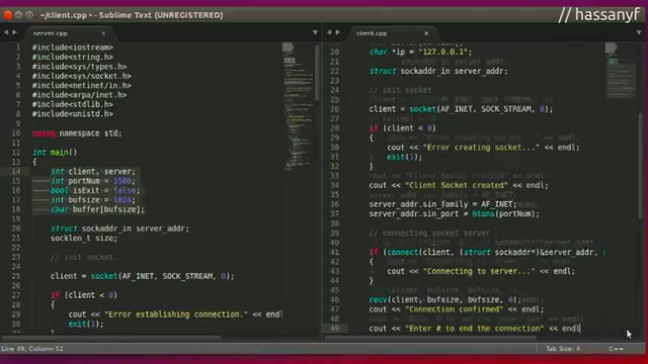 C++ Sockets - Create simple server and client chat (Linux)
