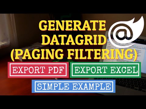 Learn Blazor Basic DataGrid Example || Paging || Filtering || PDF Export || Excel Export ...