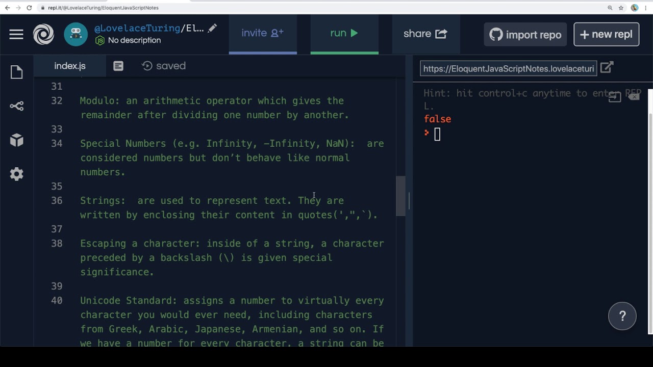 Eloquent JavaScript Read-Along - Values, Types, and Operators - 003 - Numbers