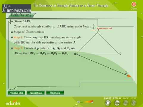 Construct Similar Triangle - Constructions Video Lecture - Class 10