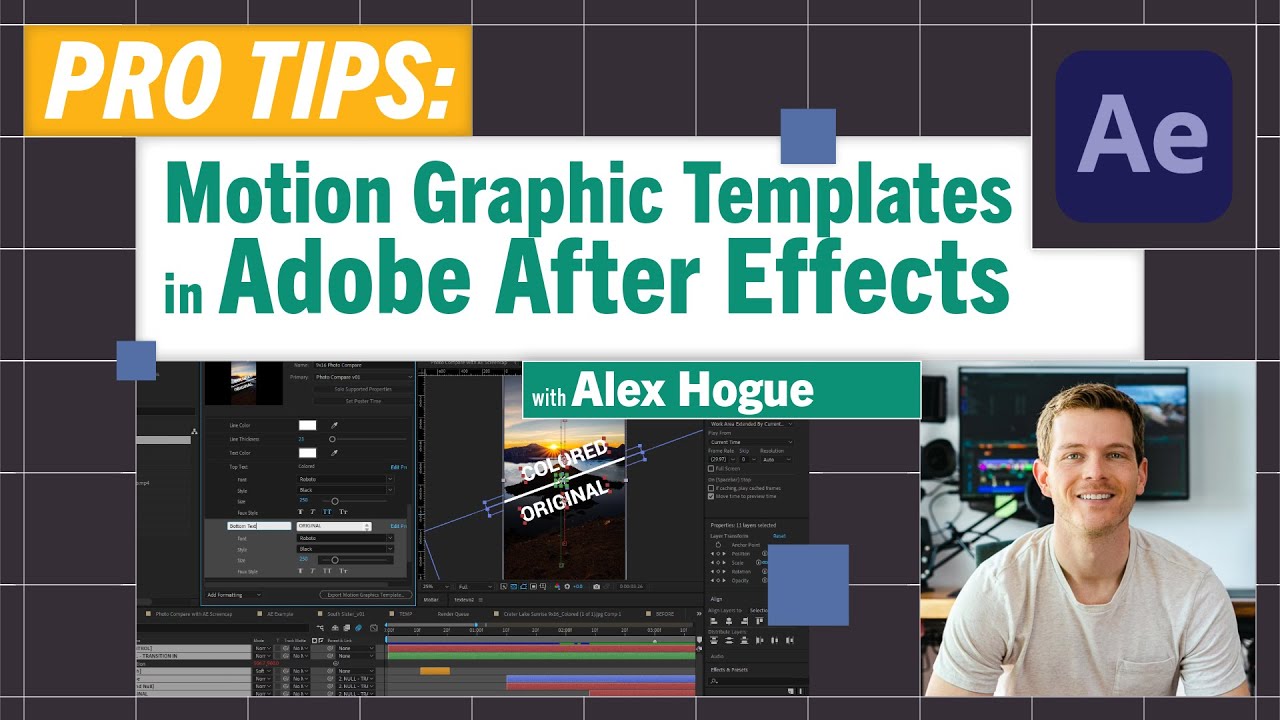 Pro-Tips: Creating Motion Graphics Templates in After Effects with Alex Hogue