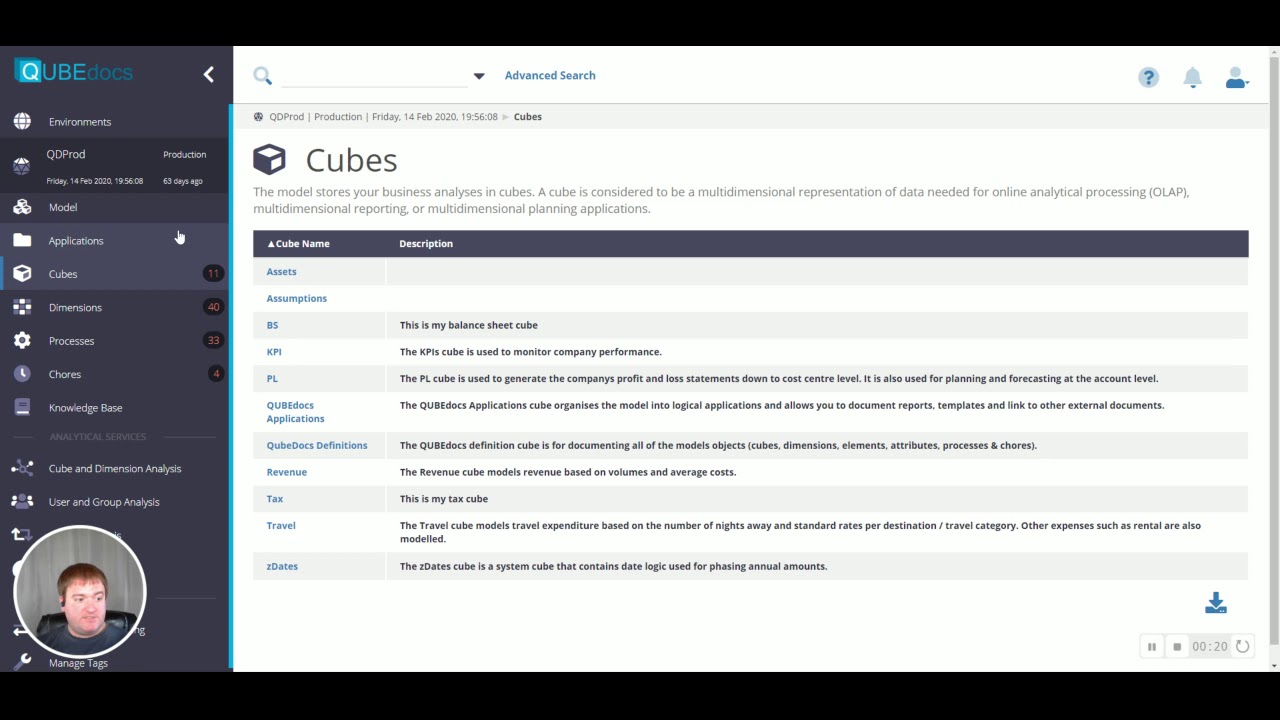 QUBEdocs - Describe your model