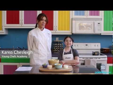 Young Chefs Academy of Forest Hills, NY - making "Two Bite Nacho Cups"