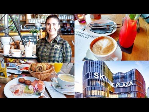 Breakfast Buffet at Alex Skyline Plaza frankfurt| alex fruhstuck buffet| frankfurt fun skyline plaza