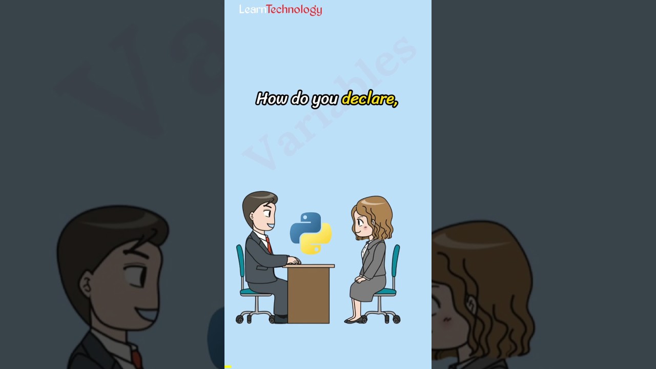 Variable Declaration | Python Interview Question | #pythontutorial #interview #variables