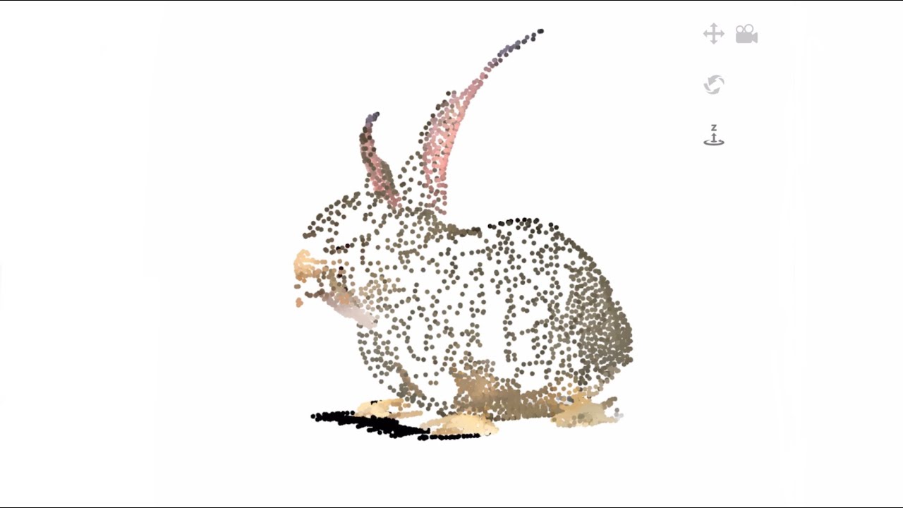 OpenAI Point-E demo image-to-3d model - Year of the Rabbit