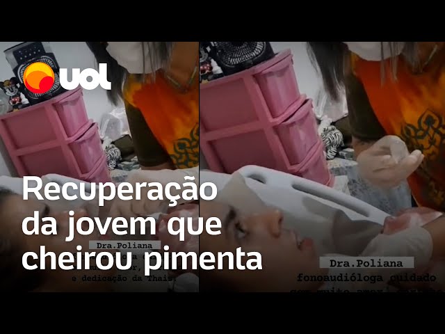 Jovem Que Cheirou Pimenta Responde A Estímulos Em Fonoaudiologia