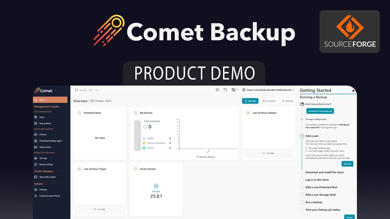 Comet Backup Product Demo Showcase: Fast & Secure Backup Software