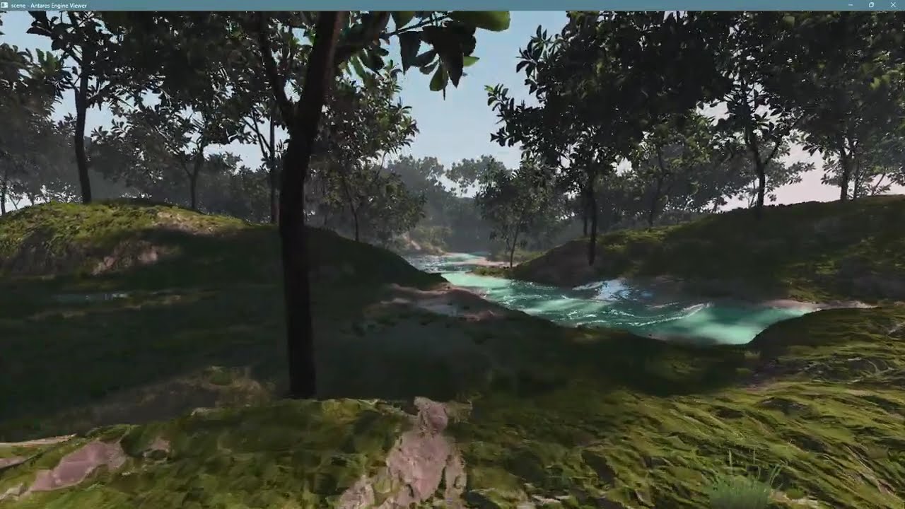 OpenGL procedural terrain - a small walk in the forest