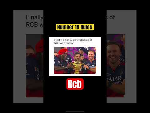 Finally a Non AI generated Picture of RCB with IPL Trophy #Trending #RCB #ViratKohli #18 #Shorts