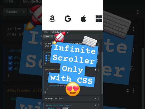 Create an Infinite Scroller only with CSS #quicktips #webdev #tip #webdesign #bootstrap #css #trick